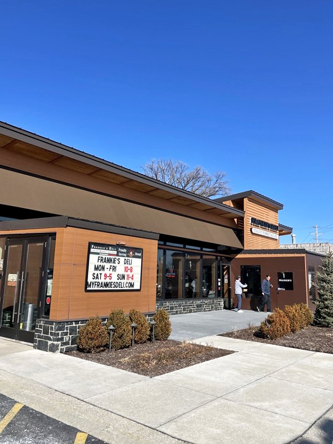 Frankie's modern design suggests they've updated the look but kept the old-school sandwich magic.