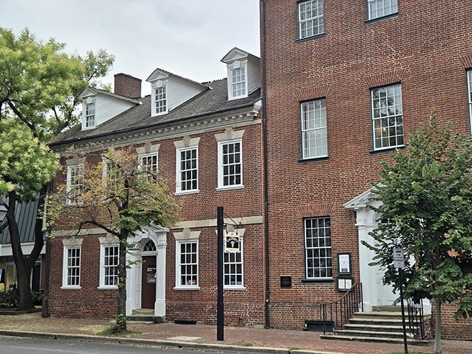 Alexandria's historic heart beats strongest in this authentic colonial tavern where every brick tells delicious stories.