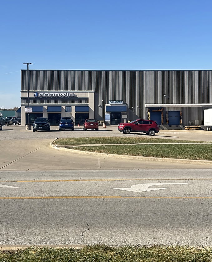This industrial-sized Goodwill building means business - and that business is serious treasure hunting for everyone.