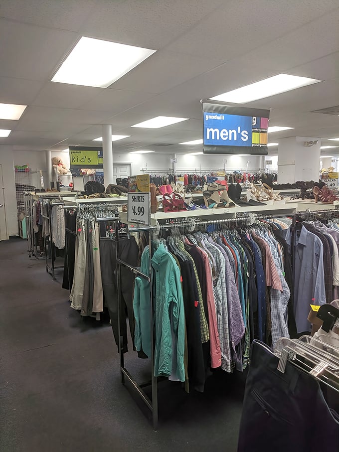 Step into treasure-hunting mode&mdash;shirts neatly lined at $4.99, proof that style doesn&rsquo;t have to drain the wallet.