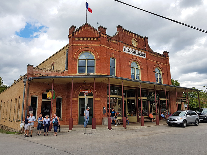 Gruene's limestone architecture tells tales of Texas pioneers who built beauty to last through generations.