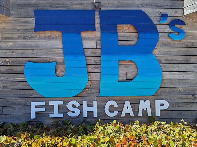 JB's weathered exterior tells stories of countless fishing tales and even more satisfied seafood lovers over the years.