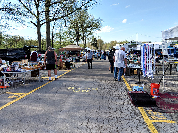 Outdoor bargain hunting at its finest! Jamie's Flea Market transforms ordinary parking lots into a treasure seeker's playground.