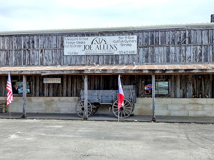 Joe Allen's weathered wooden walls tell stories of Texas past. This is where barbecue and steaks find their perfect smoky harmony.