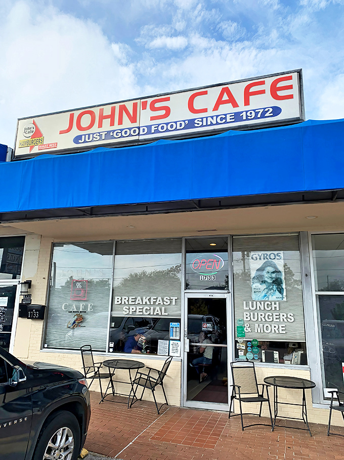 John's Cafe has been serving "Just Good Food" since Nixon was president - impressive longevity.