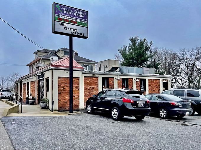 John's Italian Deli keeps it real with no-nonsense signage and serious sandwich credentials. Classic Baltimore at its finest.