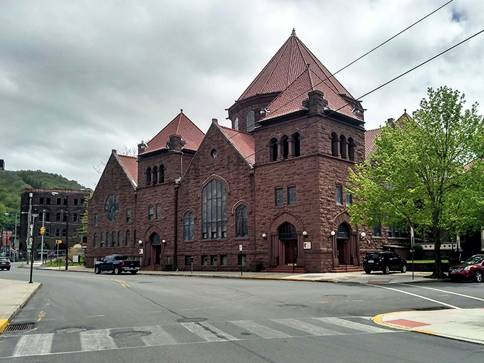 Johnstown's red brick beauty showcases the resilient spirit that rebuilt this mountain city stronger.