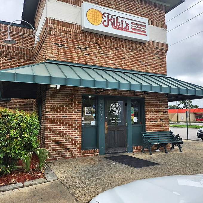 Brick and mortar housing the perfect marriage of sweet waffles and savory chicken &ndash; comfort food royalty.