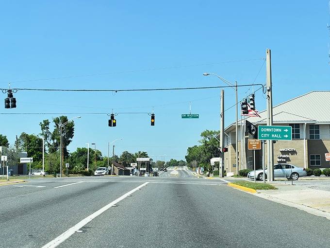 Lake City's main street offers the rare luxury of actually finding a parking spot right where you need it.