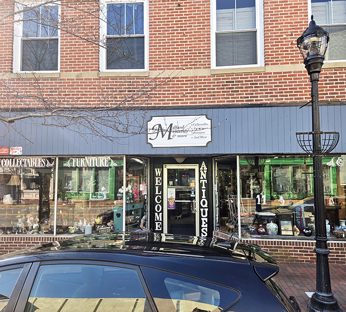 Milford's downtown antique scene gets a boost from this welcoming storefront on Walnut Street.