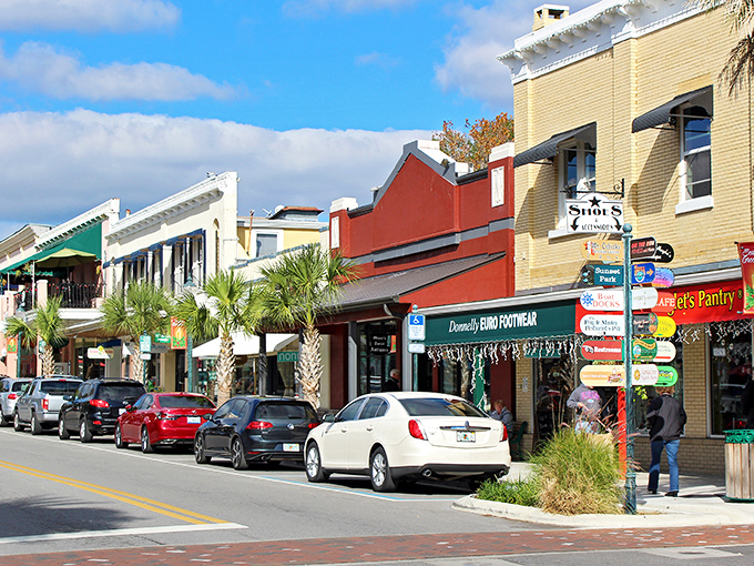 Mount Dora's charming storefronts look like they're competing for "Most Likely to Make You Want to Open a Boutique."