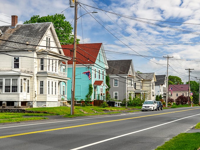 The white steeple rises like a beacon of hope, anchoring this community in tradition and affordable living. 