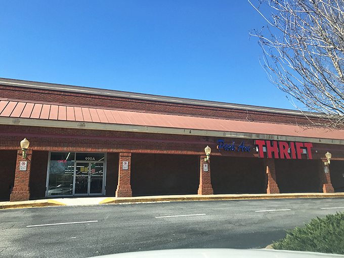 That brick exterior gives off serious "we've got quality goods inside" vibes that never disappoint shoppers.