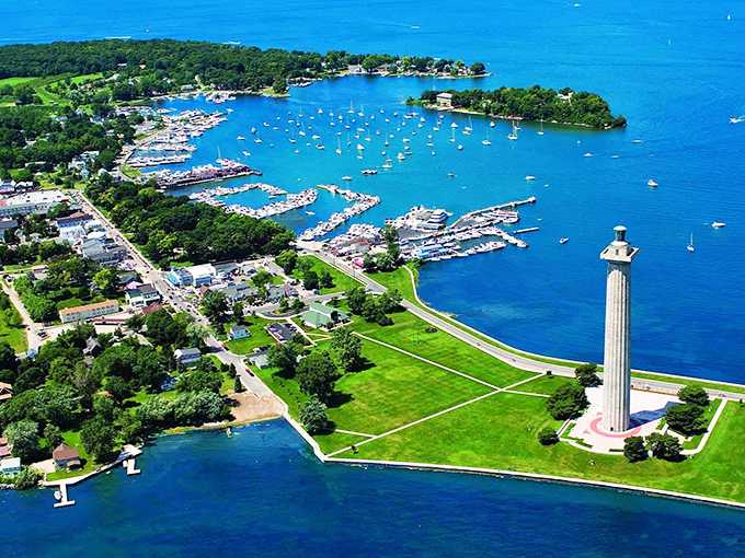 Put-in-Bay's harbor buzzes with more energy than a Jimmy Buffett concert on the water.