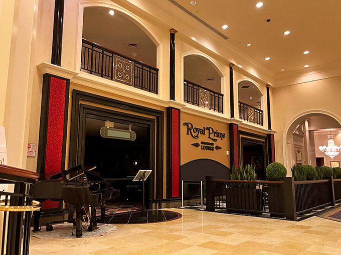 Royal Prime's elegant entrance makes you stand a little straighter&mdash;this is definitely not your average casino dining!