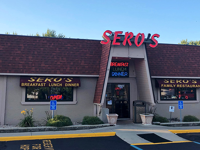 Sero's brick facade and colorful signage promise the kind of meals that satisfy souls.