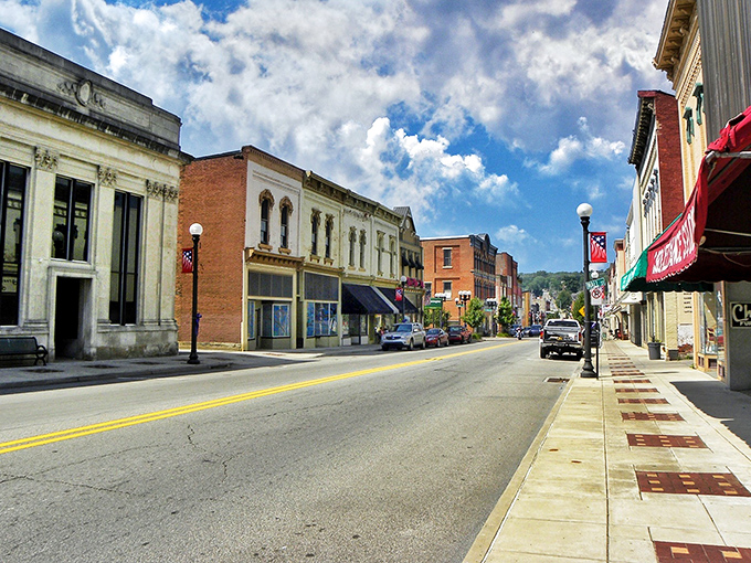 Sharon's main drag looks like the kind of place where everyone knows your coffee order.