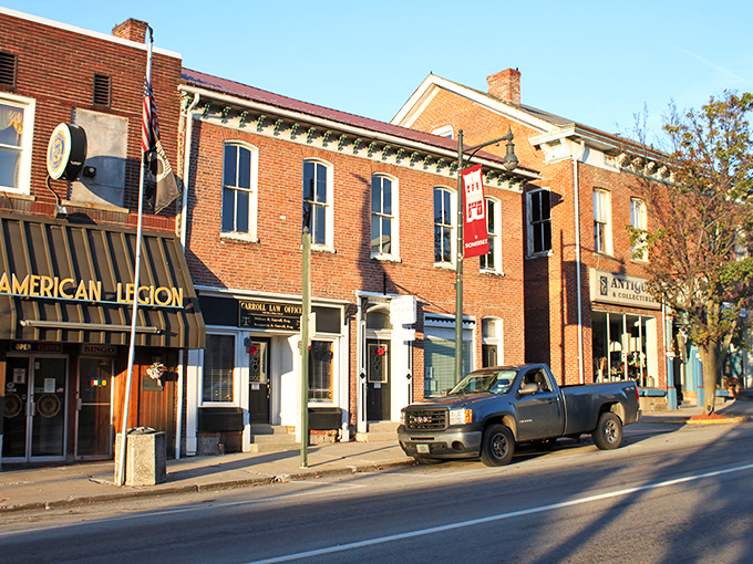 Somerset's historic buildings stand shoulder to shoulder, like old friends who've weathered a century of stories together.