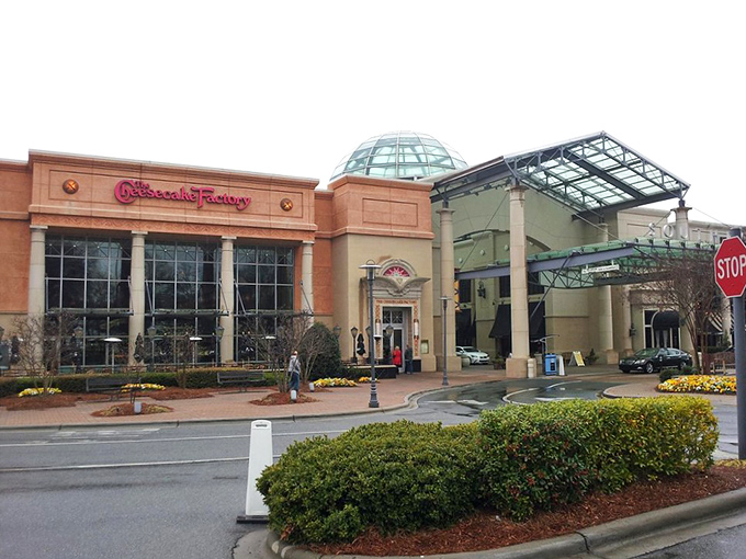 Elegant glass domes and polished surfaces whisper "upscale shopping" louder than any fancy department store advertisement.