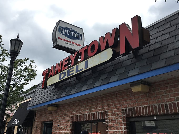 Taneytown Deli's vintage sign has watched over Catonsville for decades. Some sandwich shops are institutions for good reason!