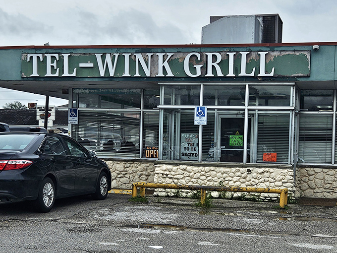 Tel-Wink Grill's weathered sign tells you everything you need to know &ndash; unpretentious food that satisfies.