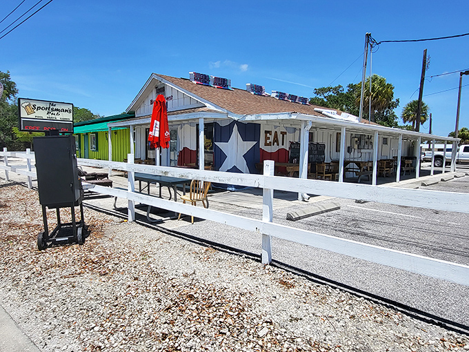 The Texas flag says it all - authentic Lone Star barbecue has found its Florida home.