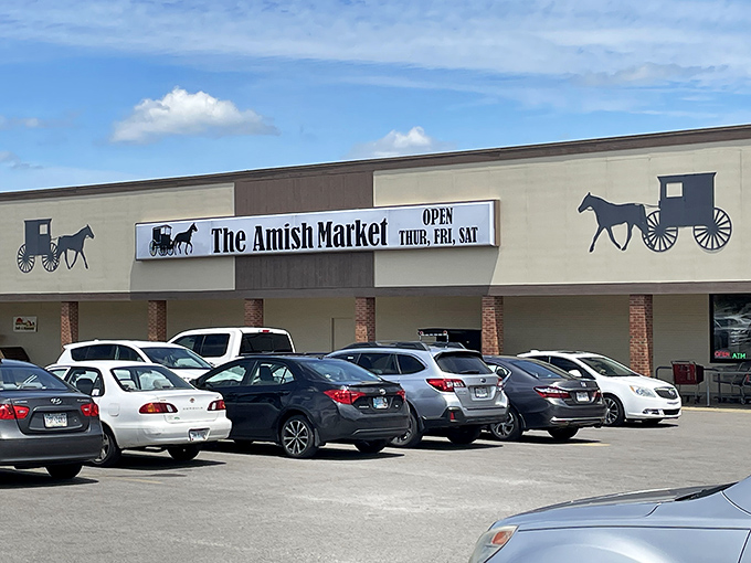 Strip mall exterior, authentic Amish interior - proof that real flavor doesn't need fancy real estate.