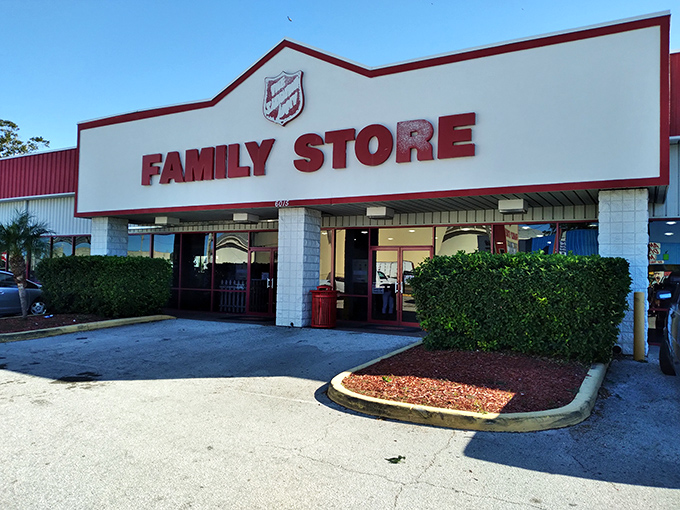 The Salvation Army's red shield logo has been guiding bargain hunters to treasures for generations.