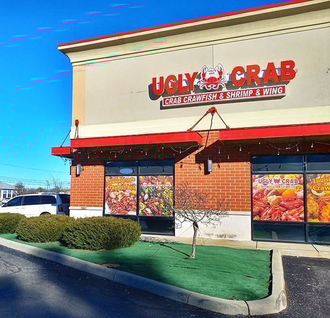 Ugly Crab's storefront might be simple, but those window displays promise a beautiful mess of delicious proportions.