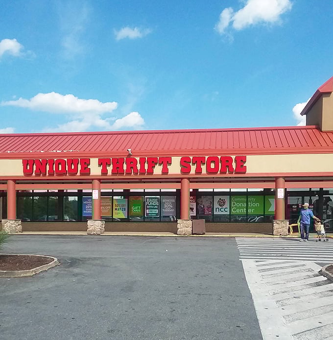 The Unique Thrift Store name says it all - step inside for one-of-a-kind discoveries that'll make neighbors wonder.