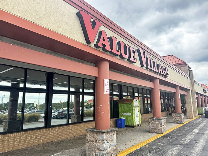 The distinctive Value Village signage has become a welcome sight for Maryland residents who love a good bargain hunt.