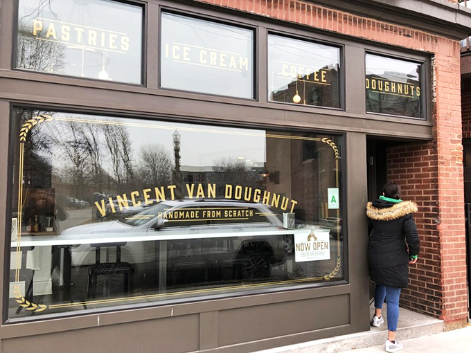 Vincent Van Doughnut's elegant storefront proves that sometimes the most beautiful art is the kind you can eat.