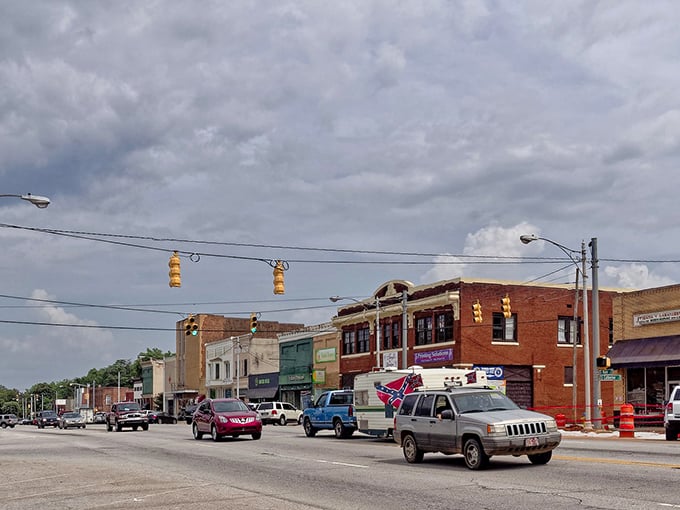 Walhalla's mountain town square radiates the kind of authentic charm that makes city folks consider relocating.