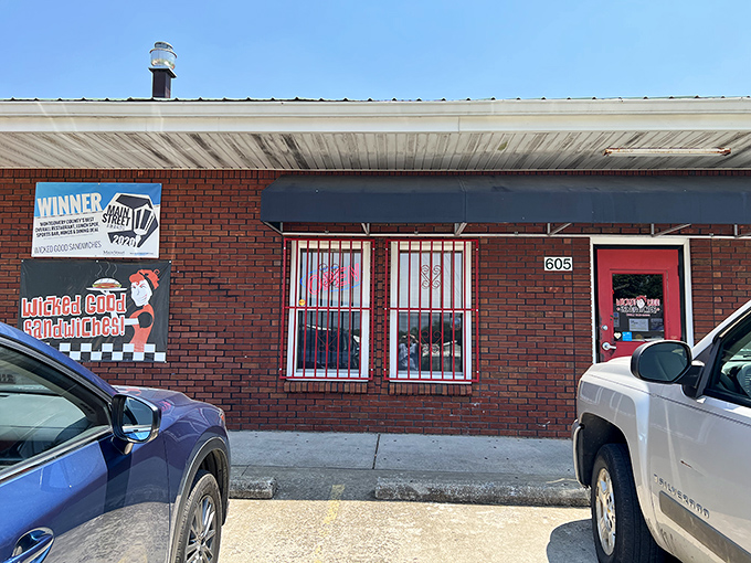 This humble brick building in Clarksville proves that the best sandwiches often come from the most unexpected places.