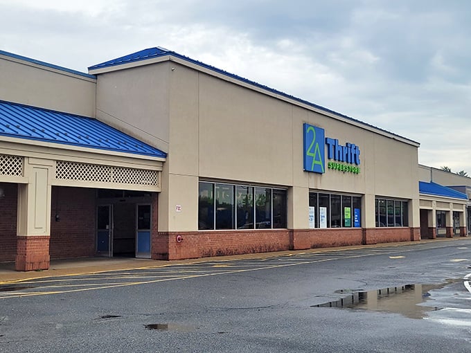 The distinctive blue roof of 2nd Ave serves as a beacon to bargain hunters navigating the Richmond Highway corridor.