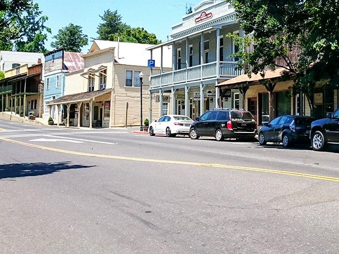 The classic storefronts in Angels Camp, with their old-timey feel, are a true sight to behold.