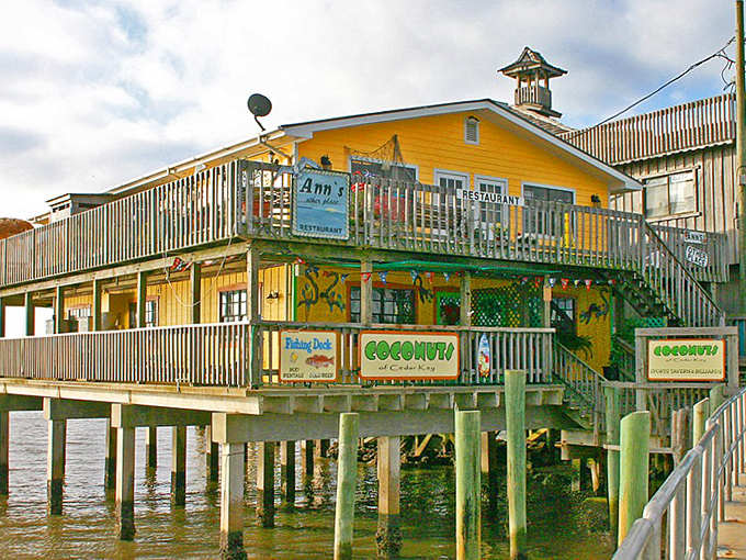 Old Florida frozen in amber, complete with wooden walkways and zero chain restaurants. 