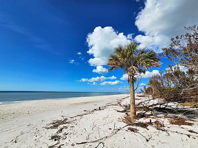 This secluded stretch feels like your own private beach club, minus the membership fees.