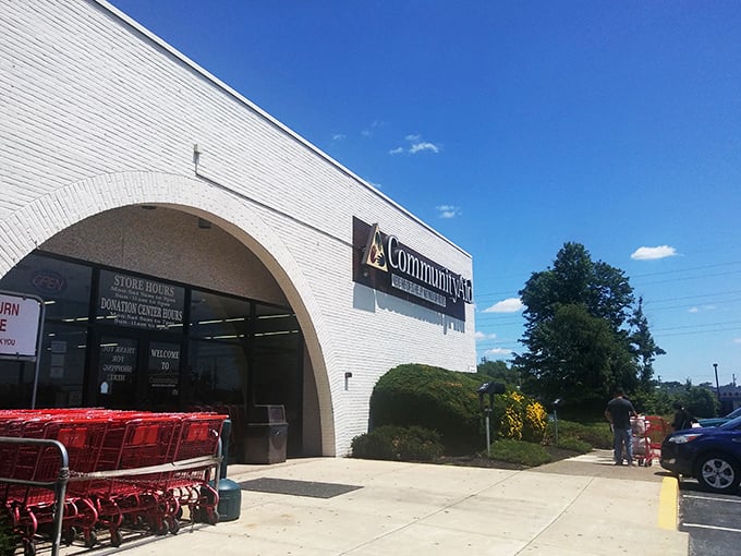 When a thrift store looks this substantial, you know they're serious about their treasure-hunting business.