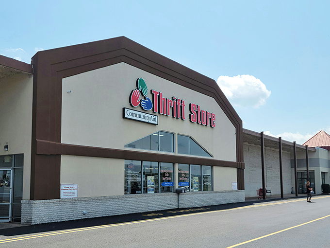 Modern storefront design meets old-fashioned bargain hunting in this impressive Pennsylvania thrift shopping destination.
