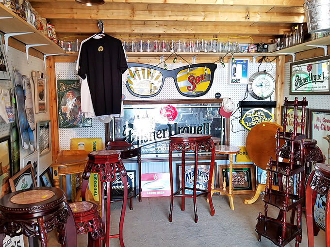 This classic country flea market offers the perfect blend of practical finds and whimsical treasures.