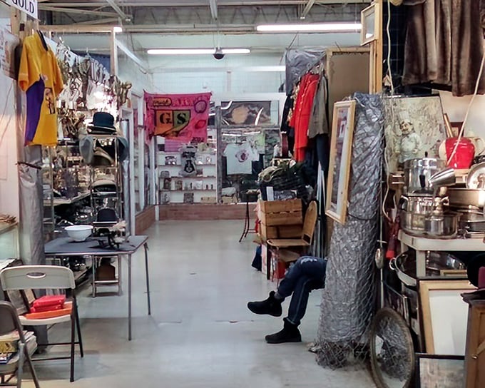 Vintage meets practical at County Line, where that rolled-up mystery item could be your next conversation starter.