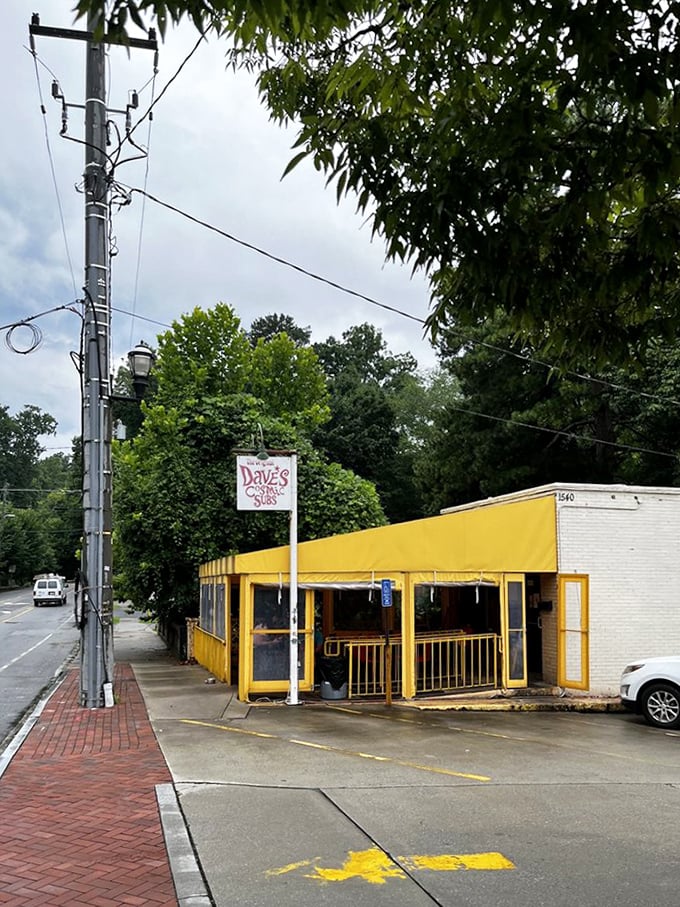 That cheerful yellow building has been a neighborhood beacon for sandwich lovers seeking cosmic-level comfort food.