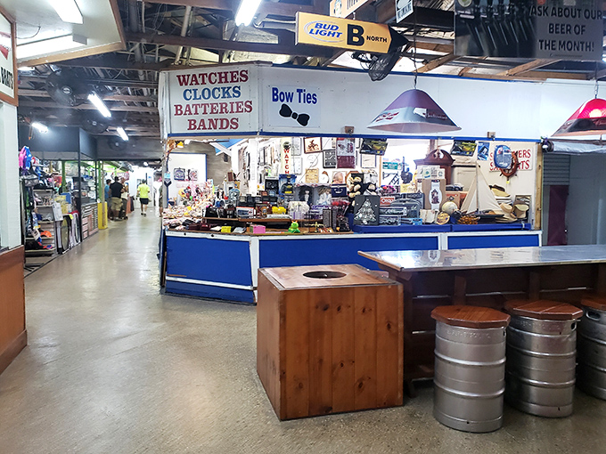 Blue skies frame this treasure hunter's paradise where memories and bargains wait around every corner.