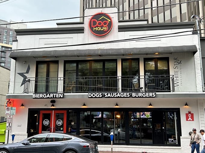 Part German beer garden, part gourmet hot dog heaven &ndash; Dog Haus elevates street food to an art form.