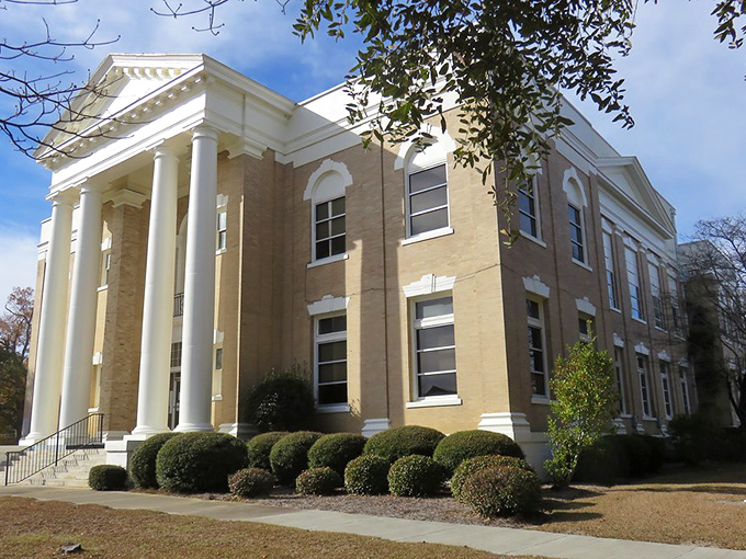 Historic courthouse architecture that makes you appreciate the craftsmanship of bygone eras completely.