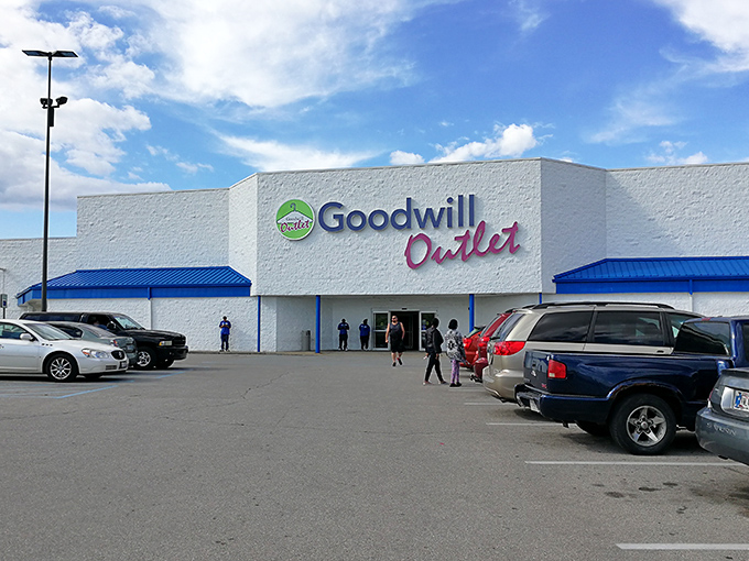 Those blue awnings shelter a shopping experience unlike any other - organized chaos meets incredible deals.