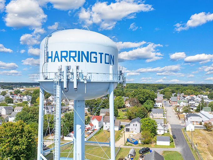 Downtown Harrington looks like the set of a feel-good movie about finding home. 