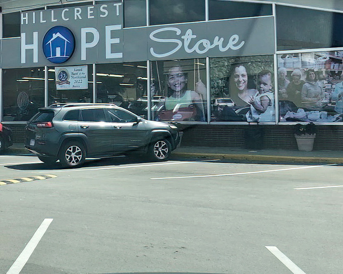 More than just a thrift store &ndash; those window displays remind us that every purchase helps real families in the community.