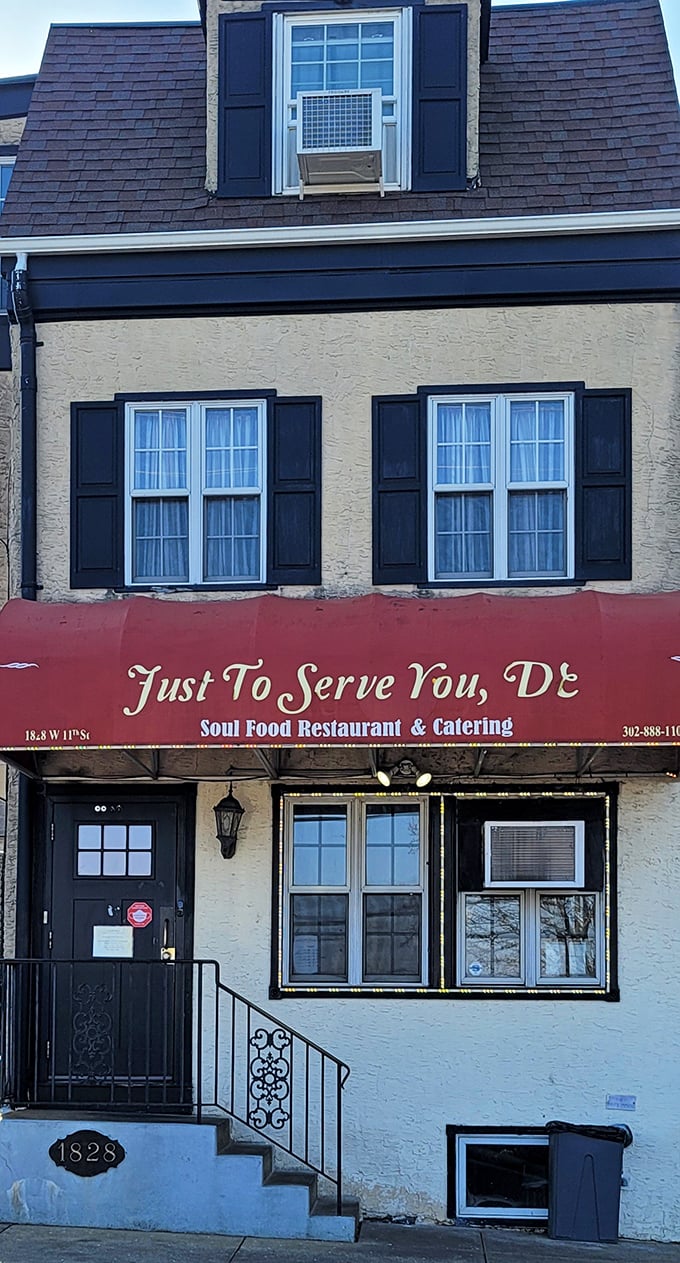 That classic row house charm suggests generations of recipes passed down through kitchens filled with love and wisdom.